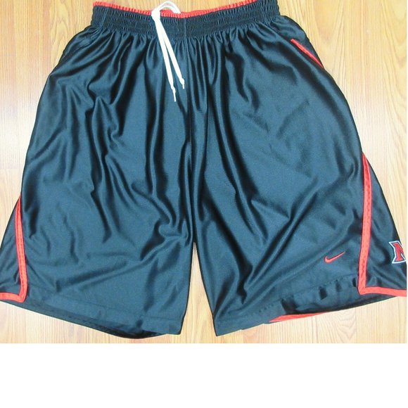 Nike | Shorts | Vtg Miami Redhawks Nike Polyester Shorts Shiny | Poshmark